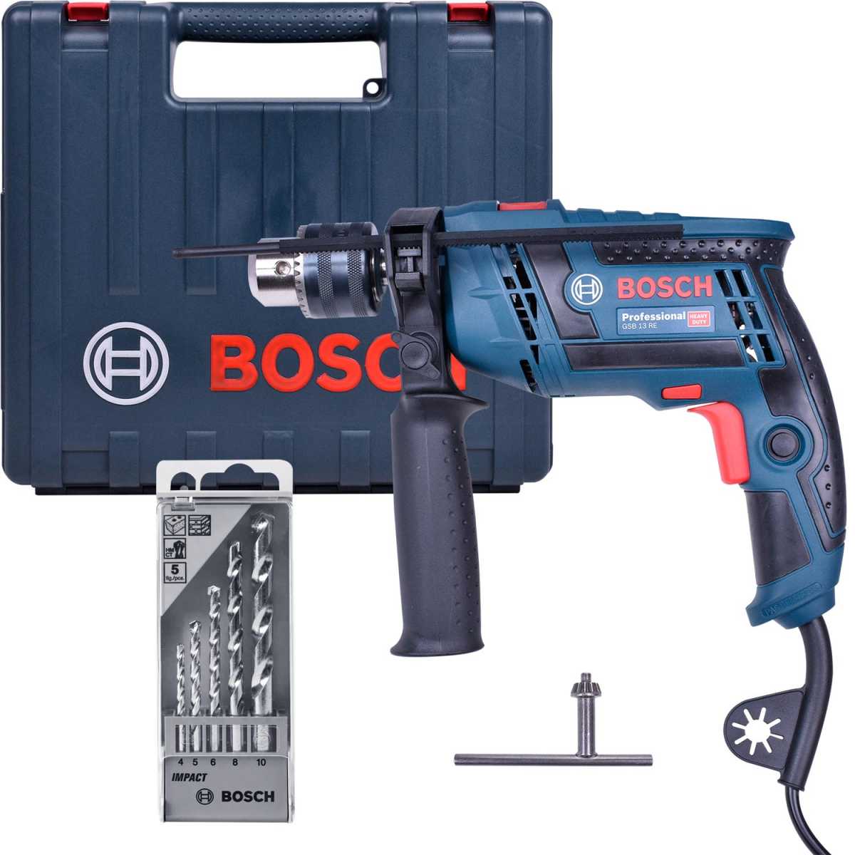 Furadeira de Impacto Reversível Bosch GSB 13RE 650W 220V - Casa do Pica-Pau