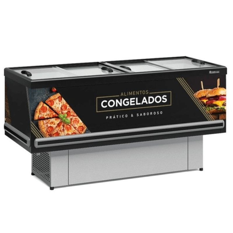 Ilha Expositora para Congelados e Resfriados GESV190RPR - Gelopar ...